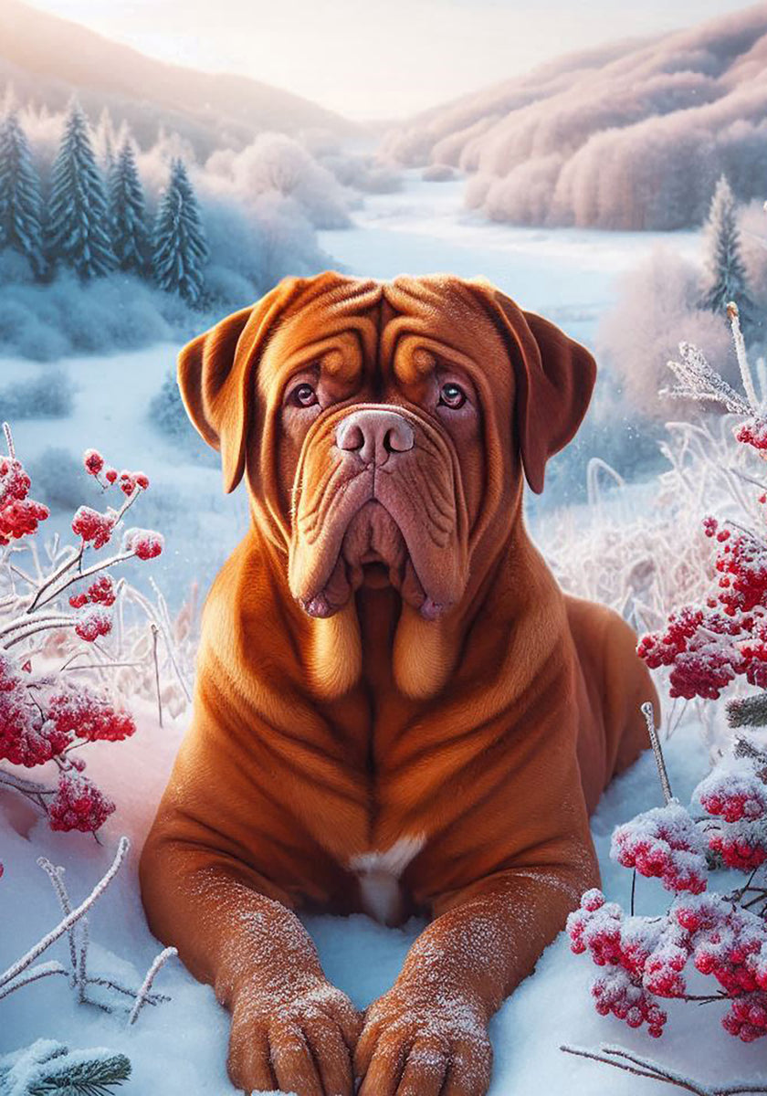 Douge De Bordeaux - Best of Breed DCR Winter Berries Outdoor House and