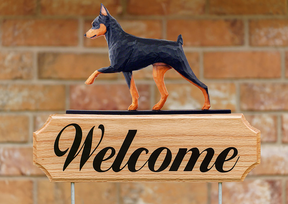 Miniature Pinscher Black and Tan - Michael Park Collection Dog in Gait