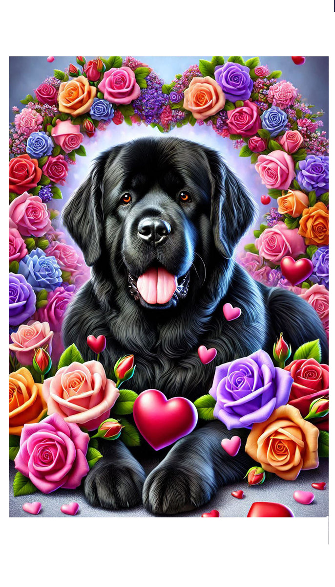 Newfoundland - Best of Breed DCR Valentines Day Outdoor House and Gard