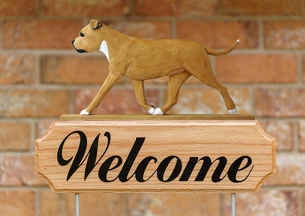 Staffordshire Bull Terrier Fawn and White - Michael Park Collection Do