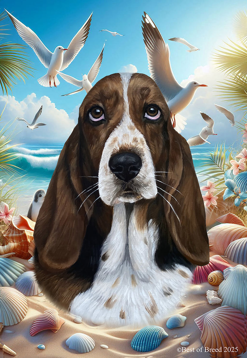 Basset Hound - Best of Breed Summer Beach Outdoor House and Garden Fla