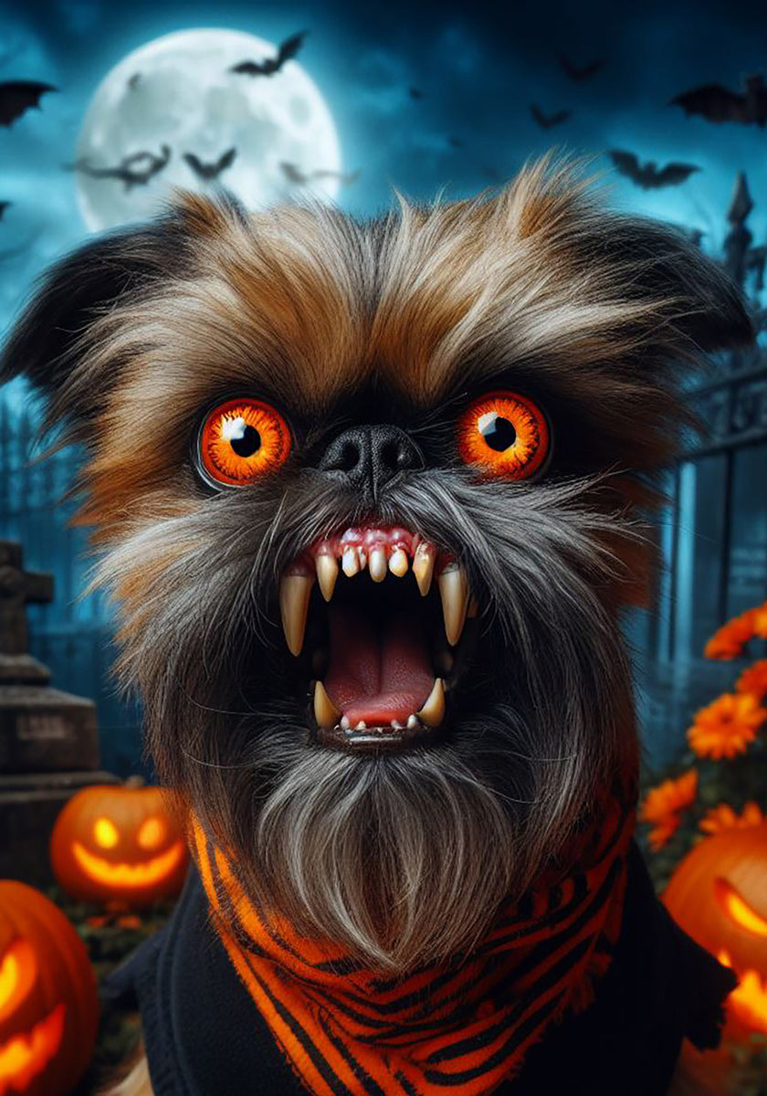Brussells Griffon Tan - Best of Breed DCR Halloween Outdoor House and