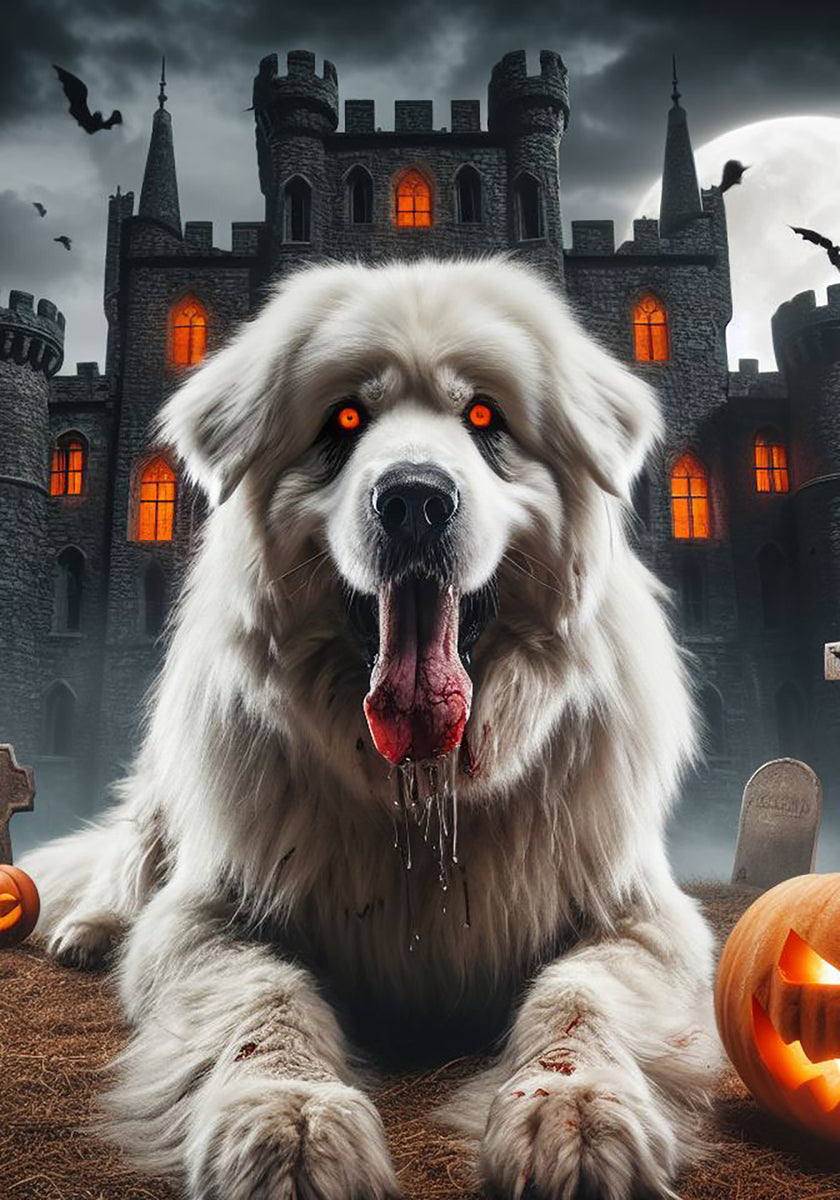 Great Pyrenees - Best of Breed DCR Halloween Outdoor House and Garden