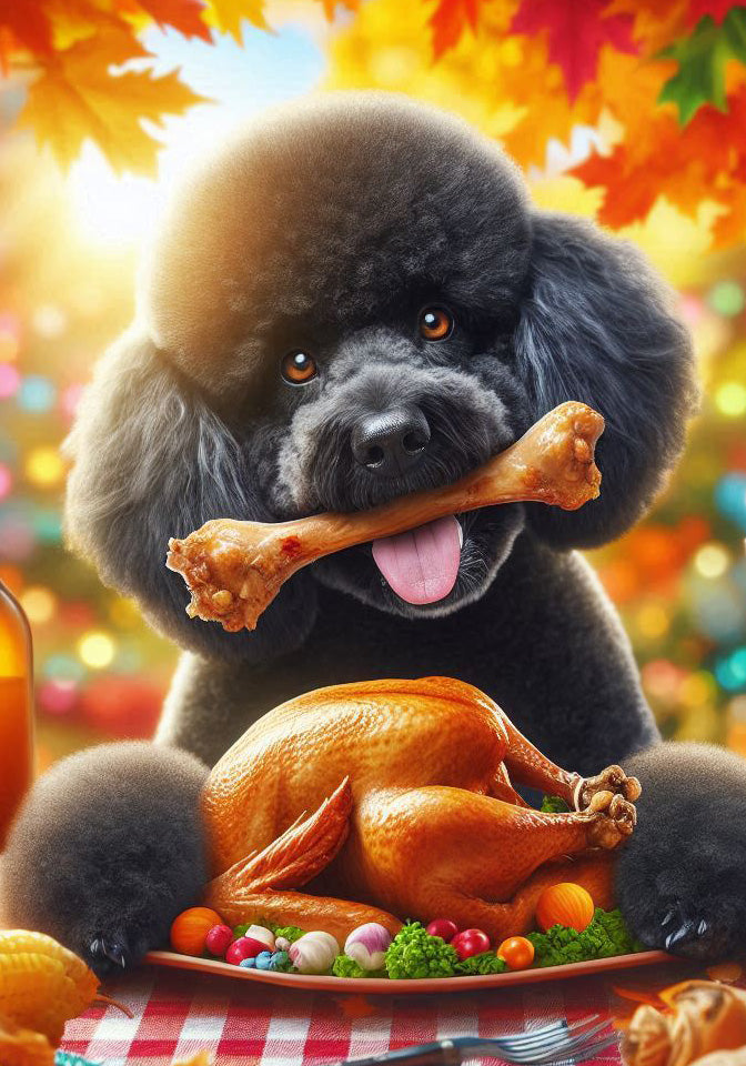 Poodle Black - Best of Breed DCR Thanksgiving Outdoor House and Garden