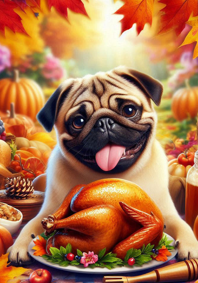 Pug Fawn - Best of Breed DCR Thanksgiving Outdoor House and Garden Fla