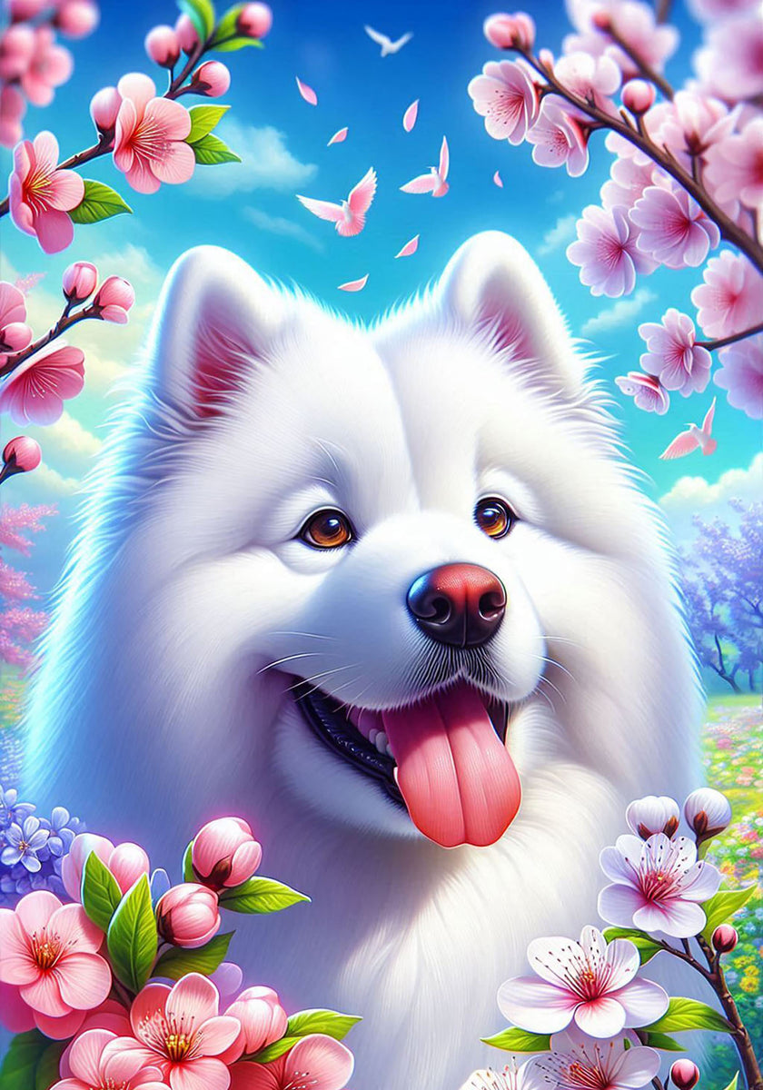 Samoyed - Best of Breed DCR Spring II Outdoor House and Garden Flag