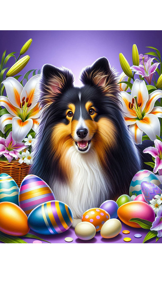Sheltie Tri - Best of Breed DCR Easter Holiday Outdoor House and Garde