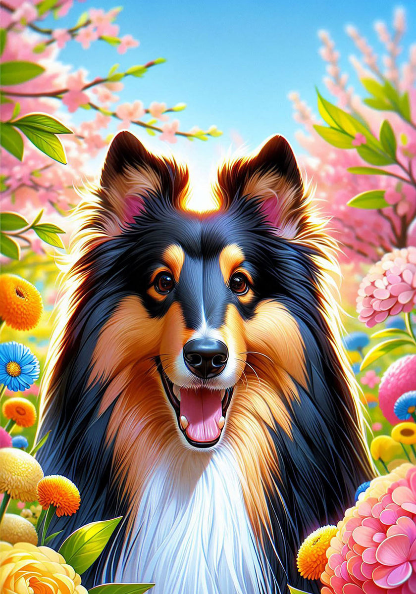 Sheltie Tri - Best of Breed DCR Spring II Outdoor House and Garden Fla