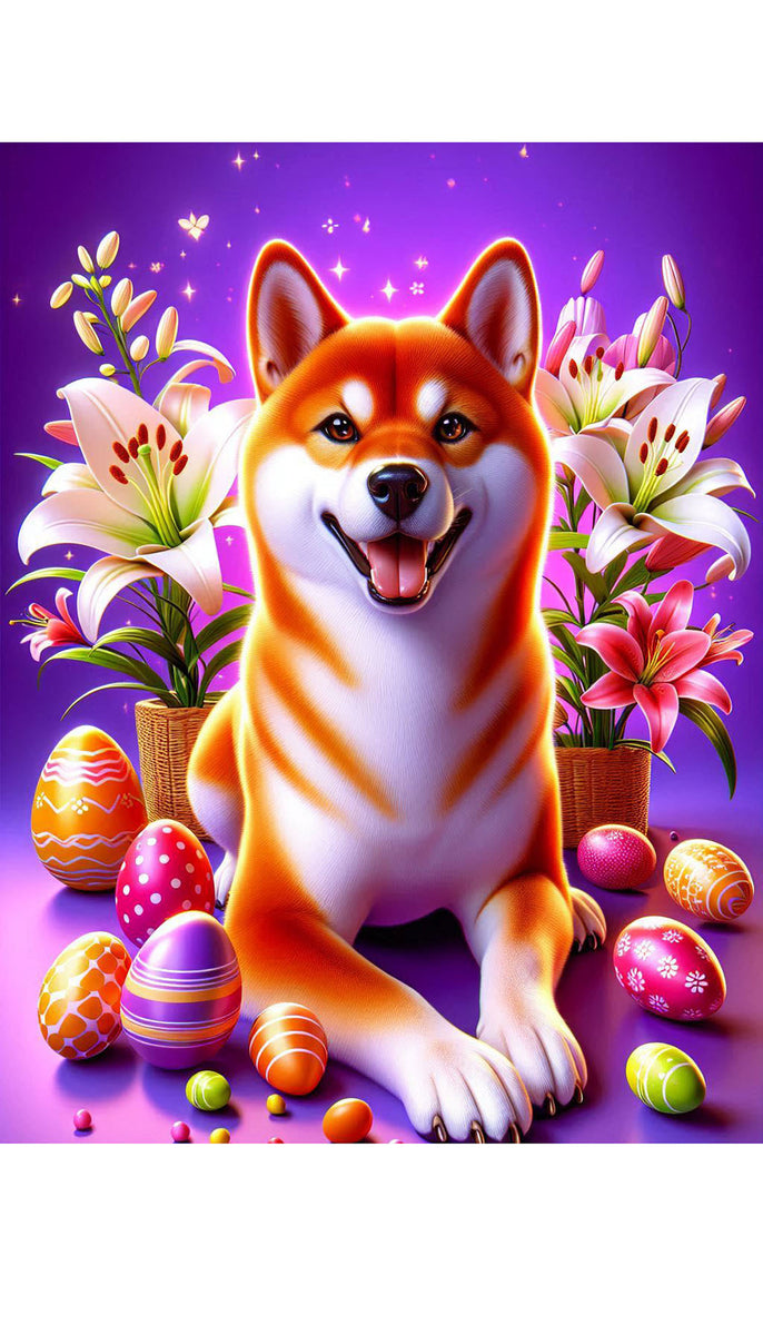 Shiba Inu Red - Best of Breed DCR Easter Holiday Outdoor House and Gar