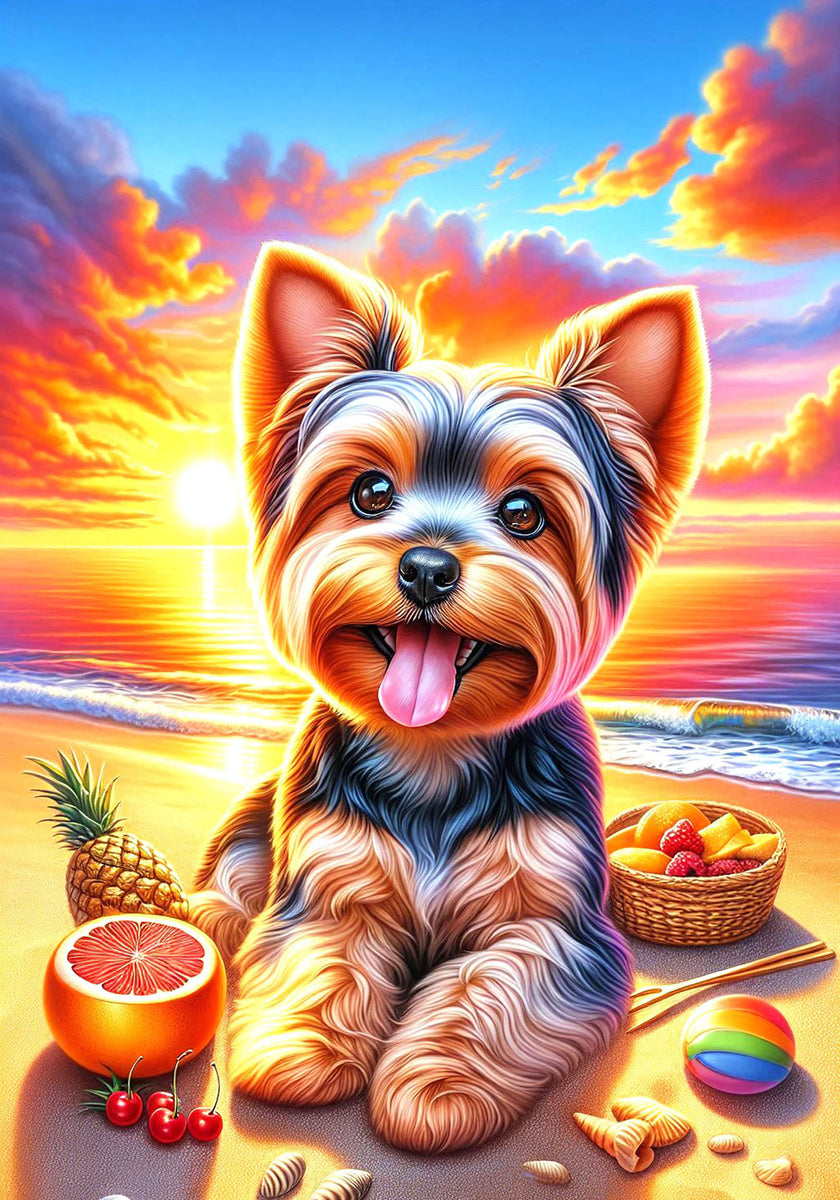 Yorkie Puppy Cut - Best of Breed DCR Summer Sunset Outdoor House and G