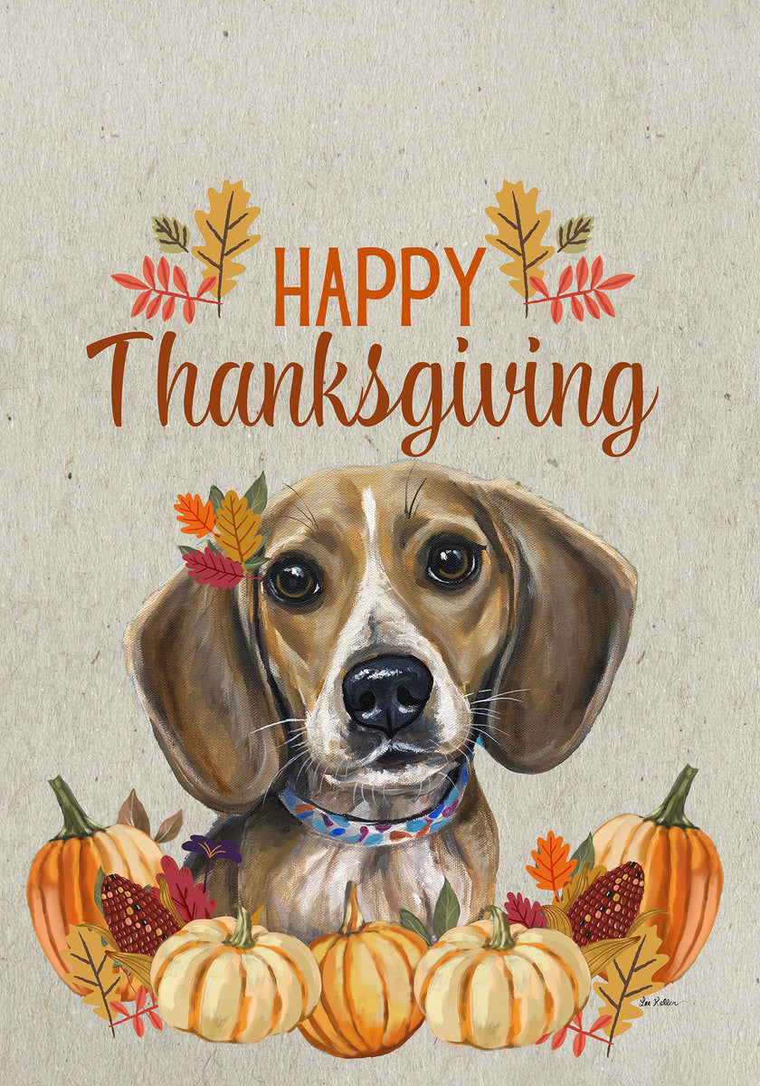 Beagle - Hippie Hound Studio Best of Breed Thanksgiving House and Gard