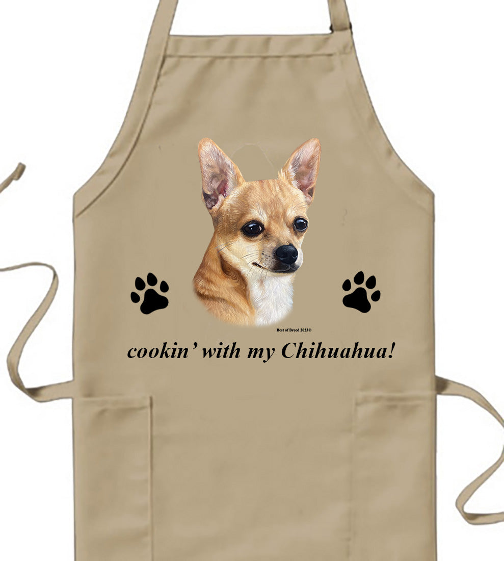 Chihuahua Tan Smooth - Best of Breed Cookin' Aprons