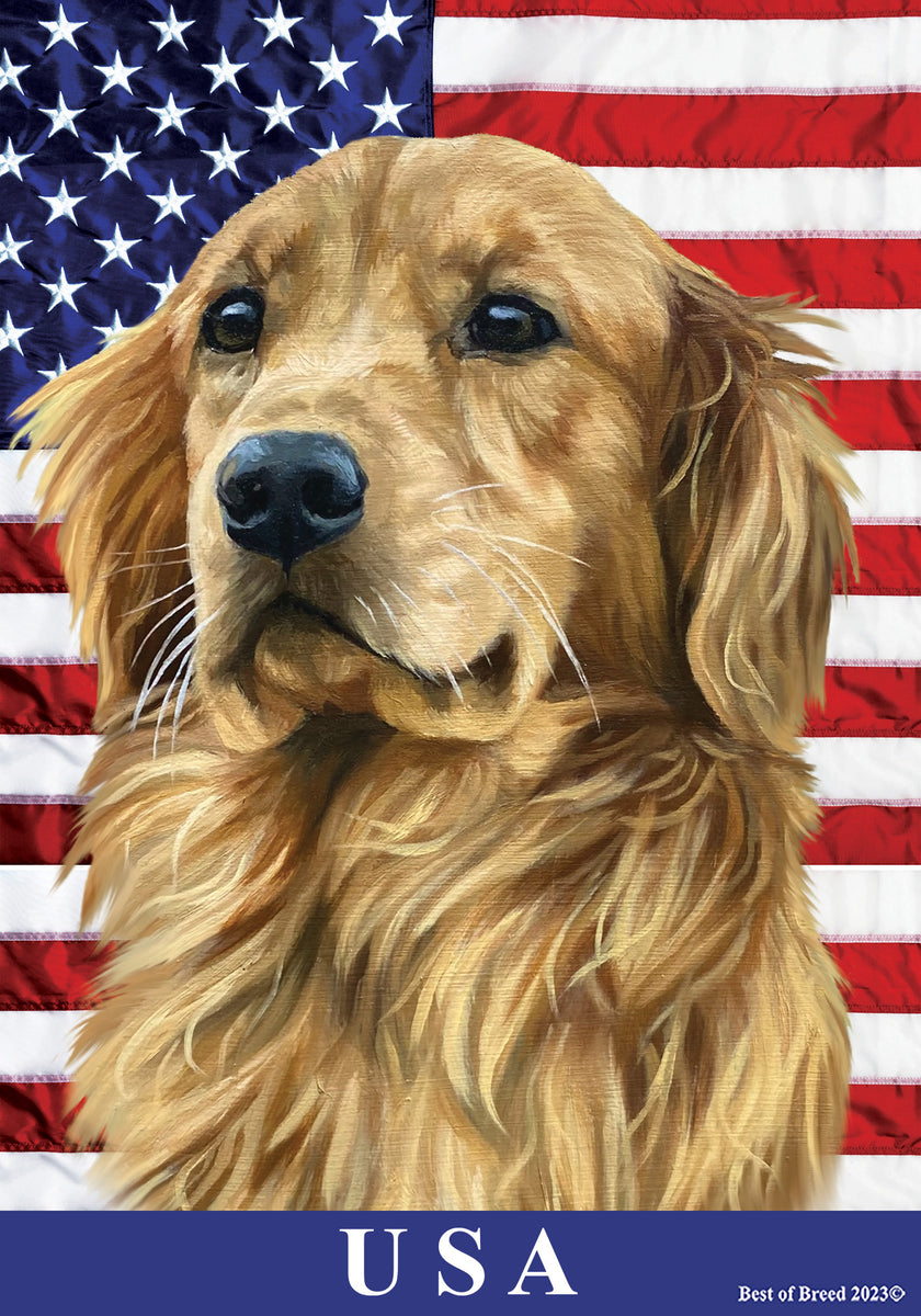 Golden Retriever - Best of Breed All-American II Outdoor Flag